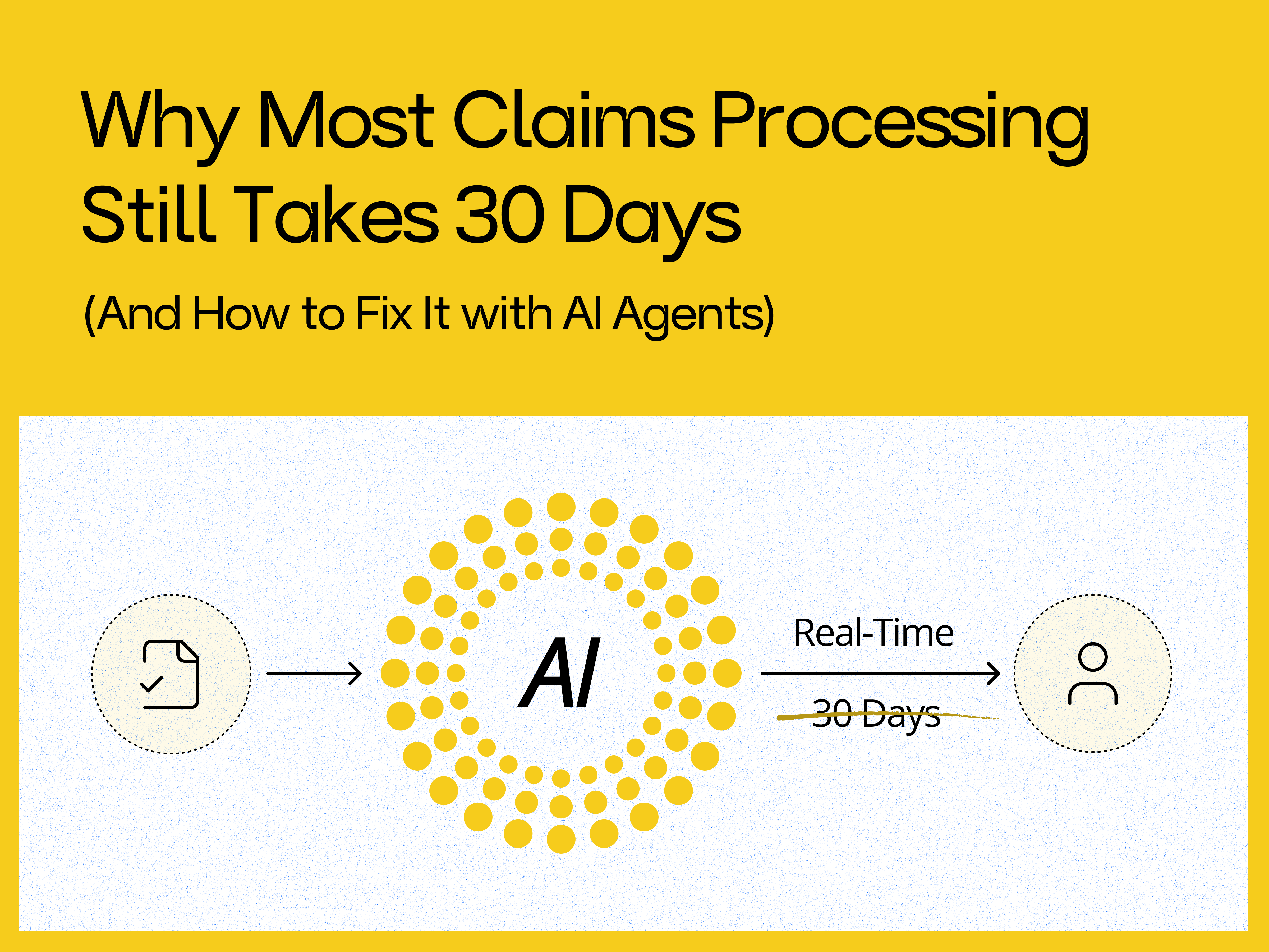 Why Most Claims Processing Still Takes 30 Days (And How to Fix It with AI Agents